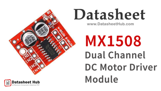 MX1508 Mini Dual Channel 1.5A DC Motor Driver Module - Datasheet Hub