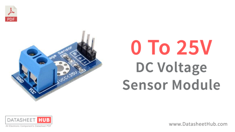 0 To 25V DC Voltage Sensor Module - Datasheet Hub