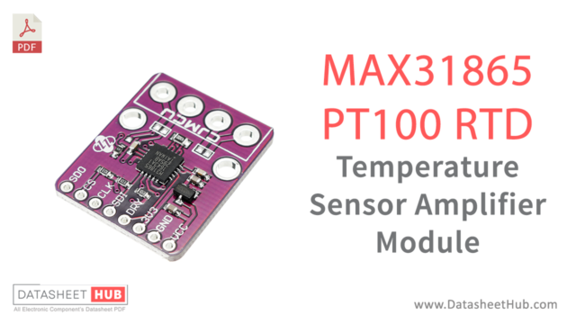 MAX31865 PT100 RTD Temperature Sensor Amplifier Module - Datasheet Hub