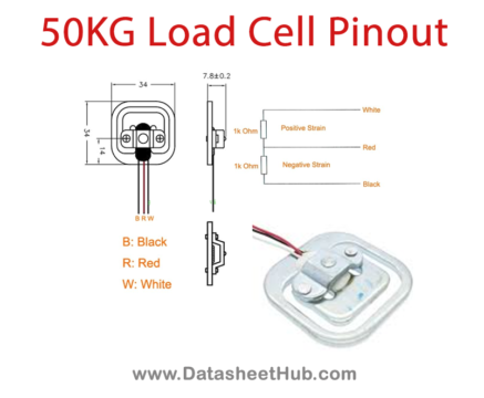 50kg Half bridge Load Cell Sensor - Datasheet Hub